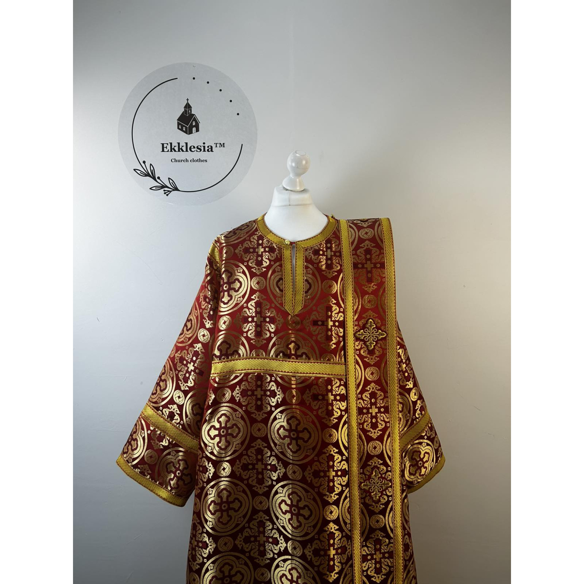Vestment for deacon for Lent - Liturgical vestment set - Stichar, orar ...