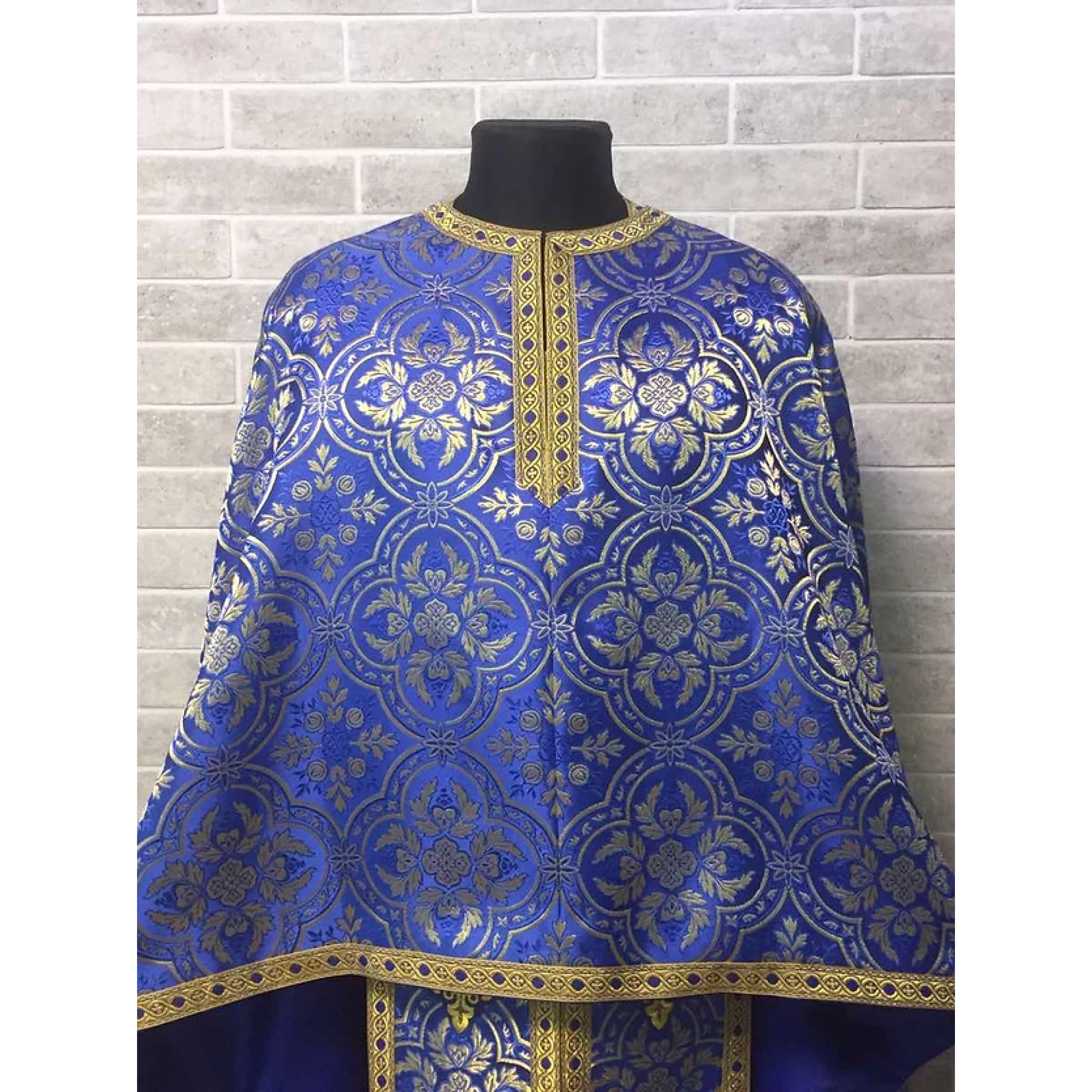 Greek style priest vestment in brocade - Liturgical vestment for priest
