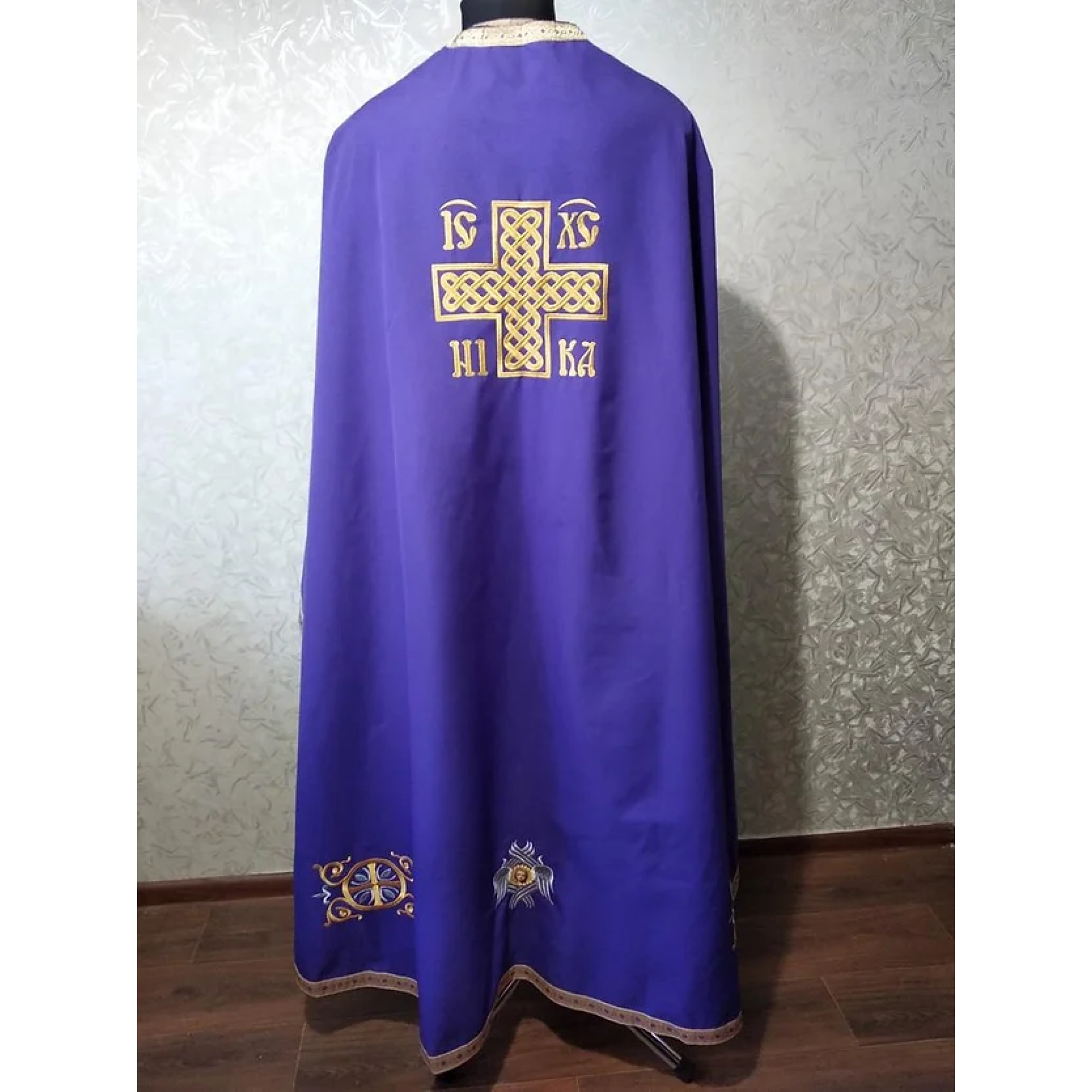 Greek style priest vestment in brocade - Liturgical vestment for priest