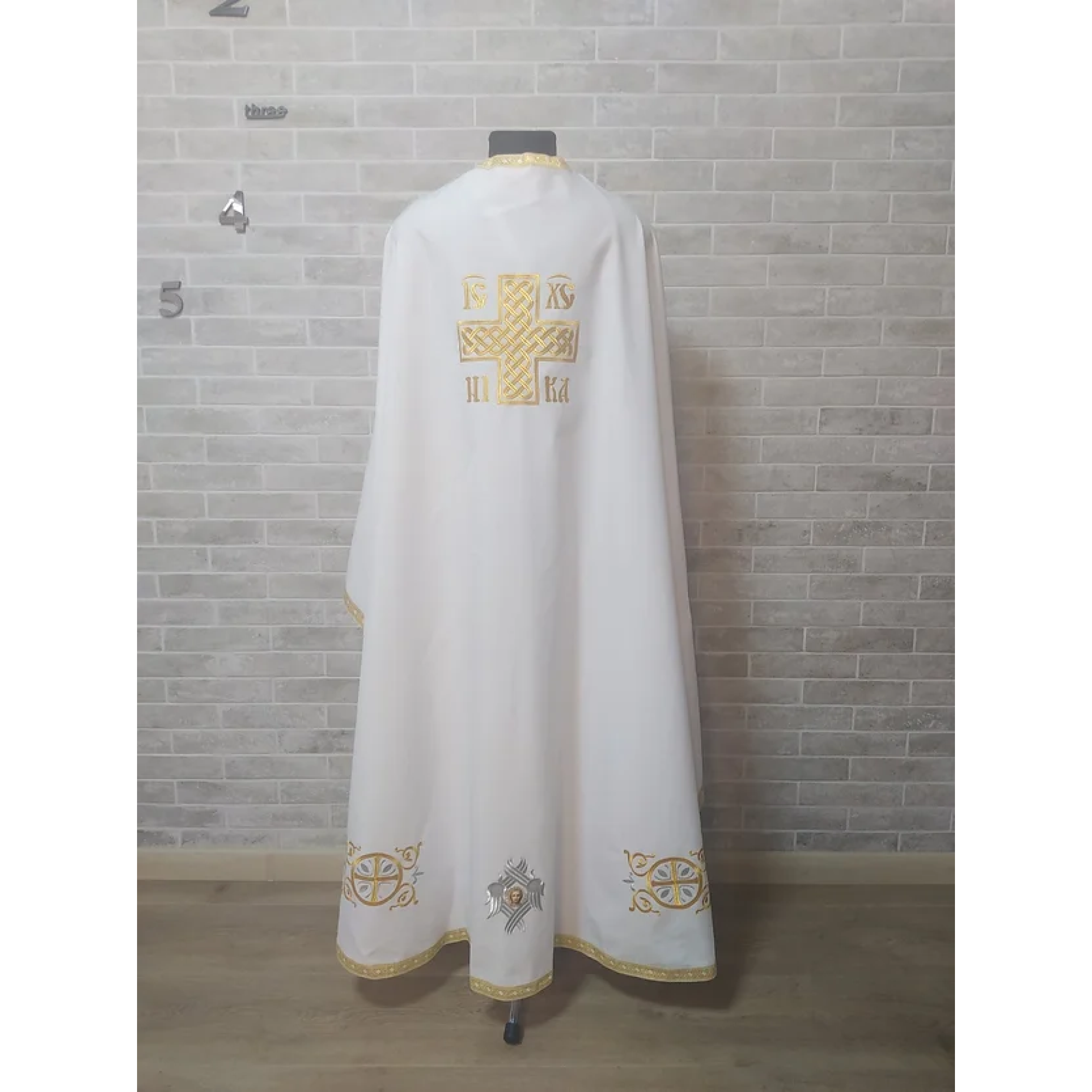 Greek style priest vestment in brocade - Liturgical vestment for priest