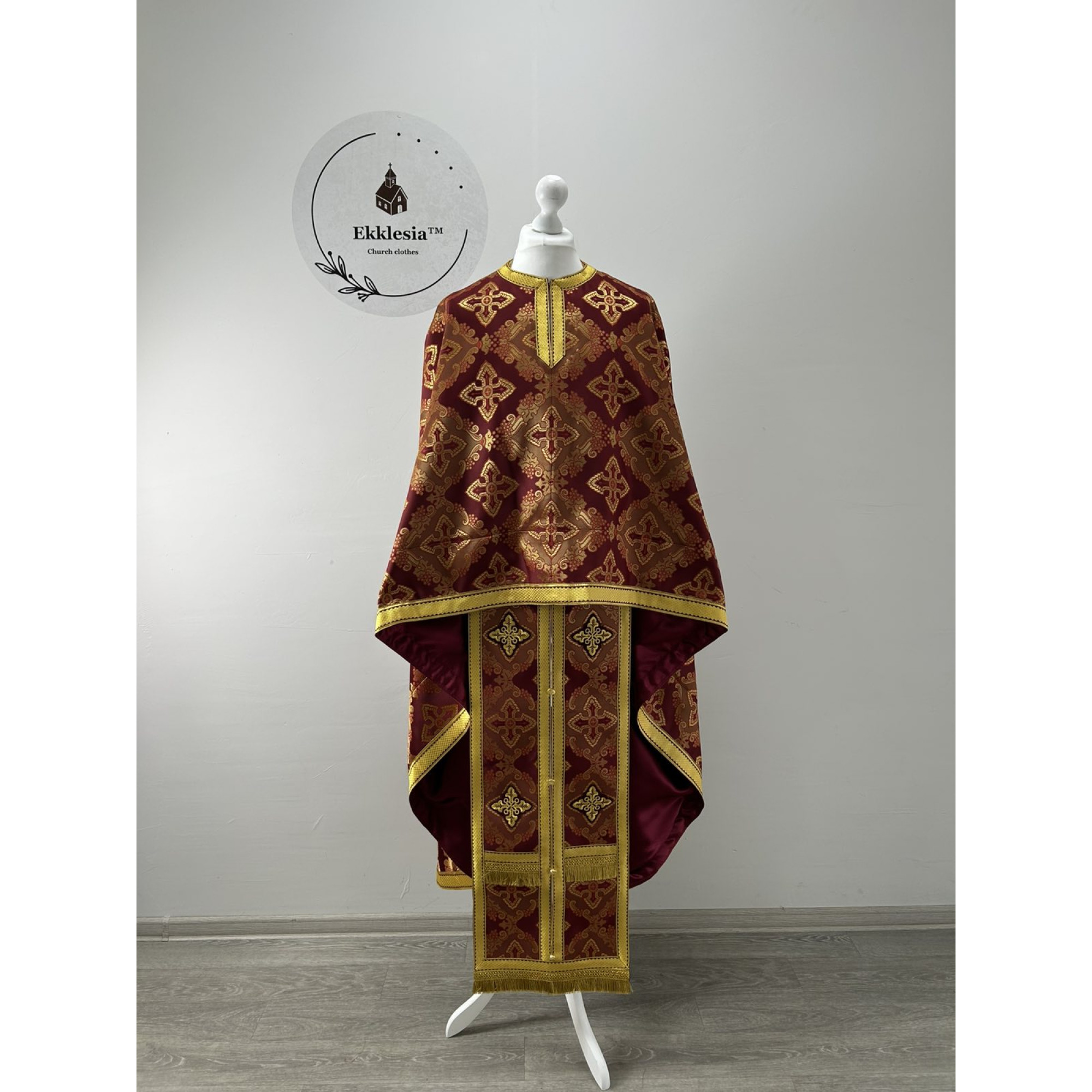 Greek-style Lent vestment for priest - Liturgical vestment set - Phelon ...
