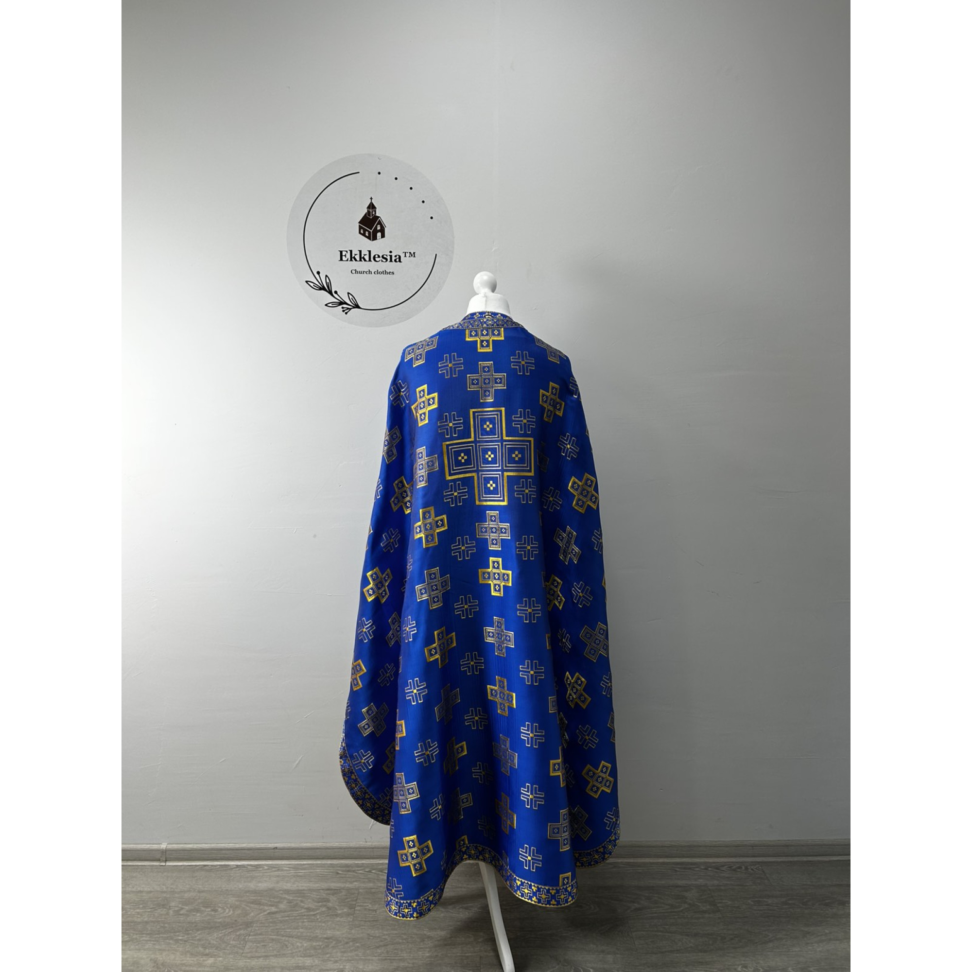 Liturgical blue vestment - Priest vestment - Church clothes for priests