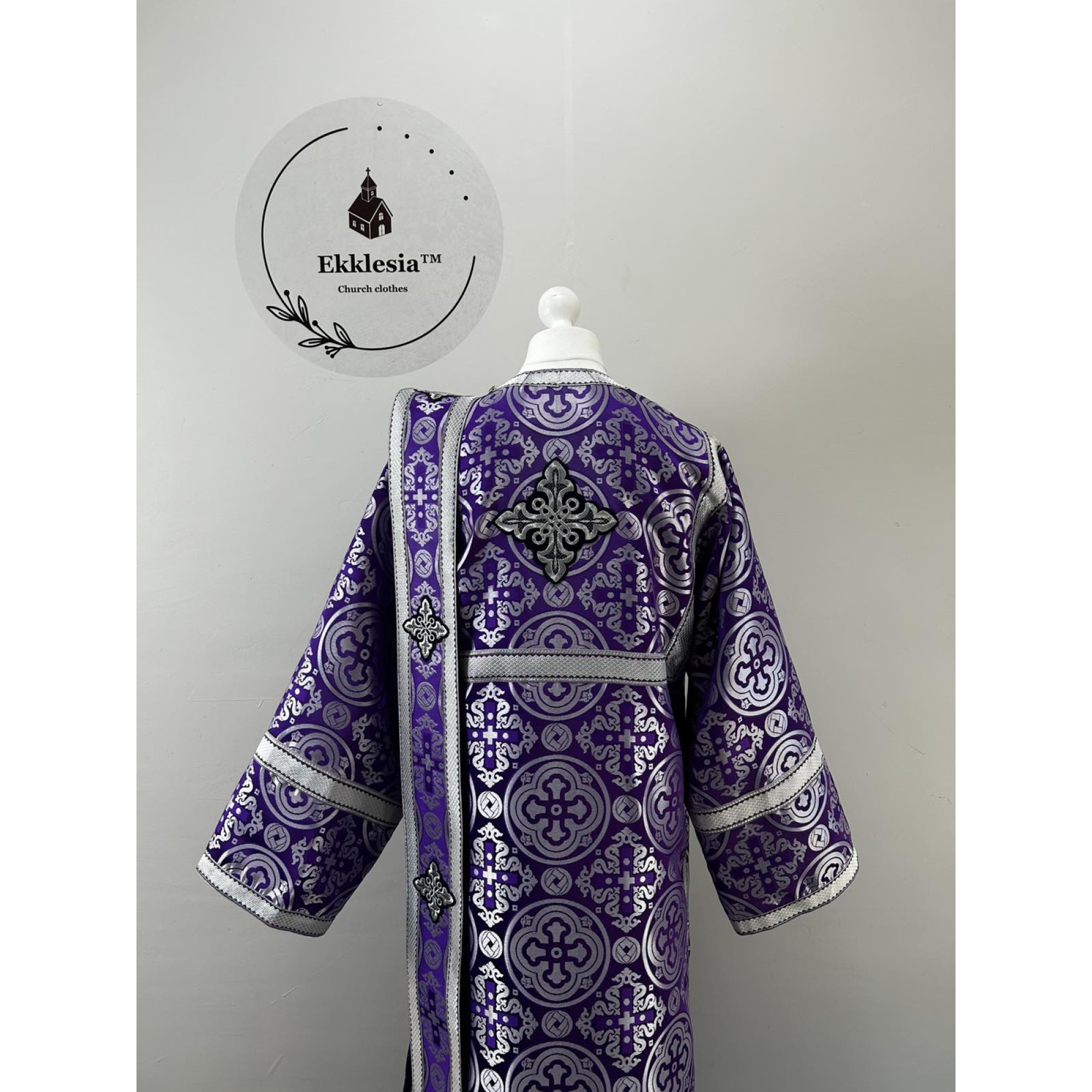 Vestment for deacon for Lent - Liturgical vestment set - Stichar, orar ...