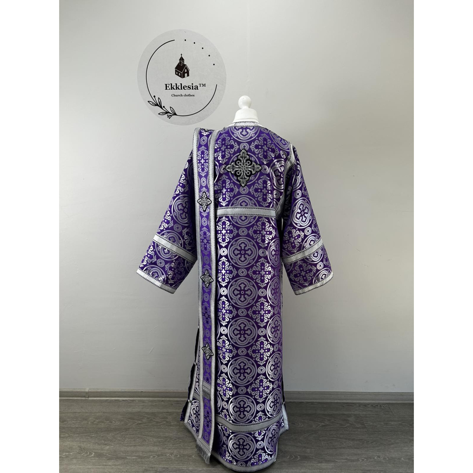 Vestment for deacon for Lent - Liturgical vestment set - Stichar, orar ...